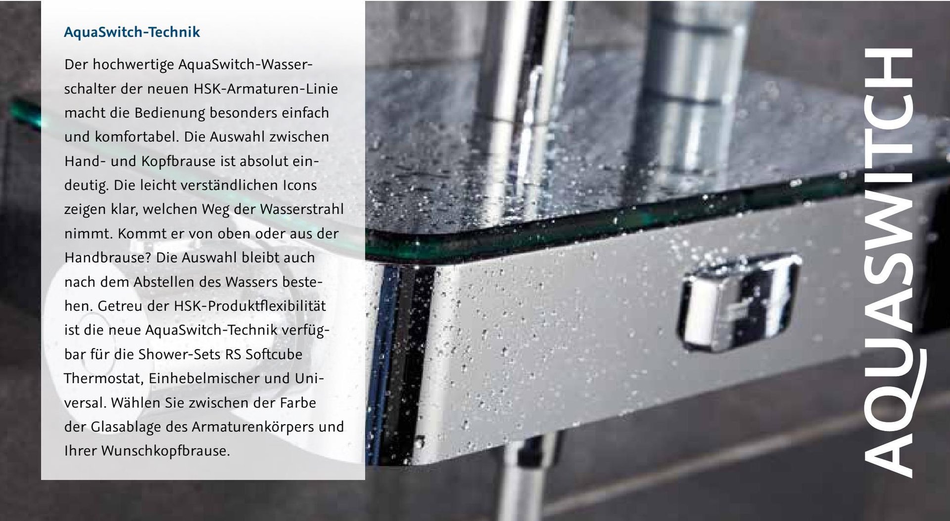 HSK-Shower-Set RS 500 Aquaswitch Universal - Bad-Elegant