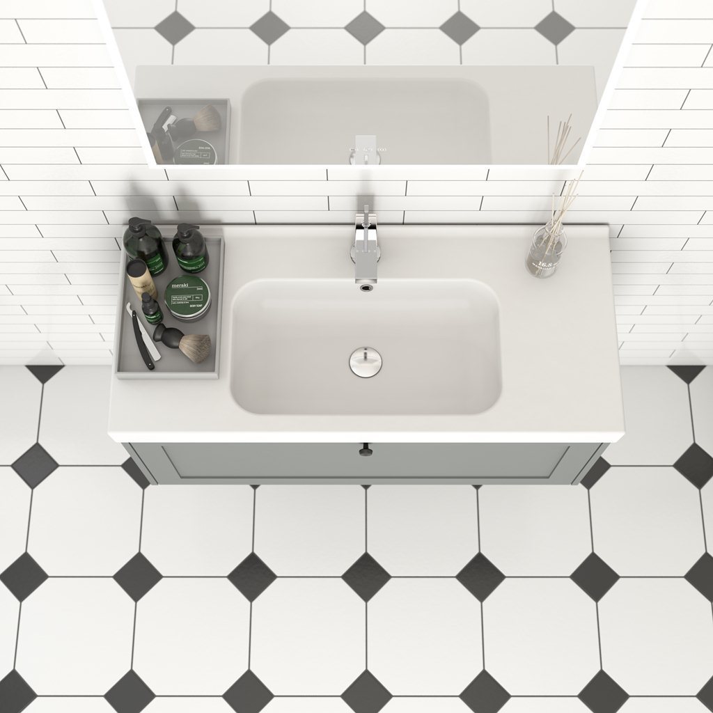 Dansani Menuet Porzellan Waschtisch 61-121 cm - Bad-Elegant